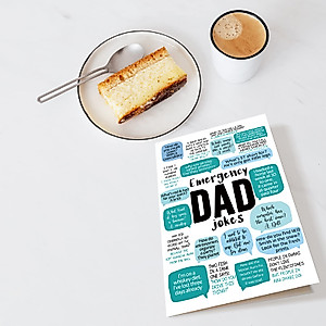 Chenive Funny Father's Day Card for Dad, Humorous Dad Birthday Card, Joker Greeting Card, Emergency Dad Jokes Card