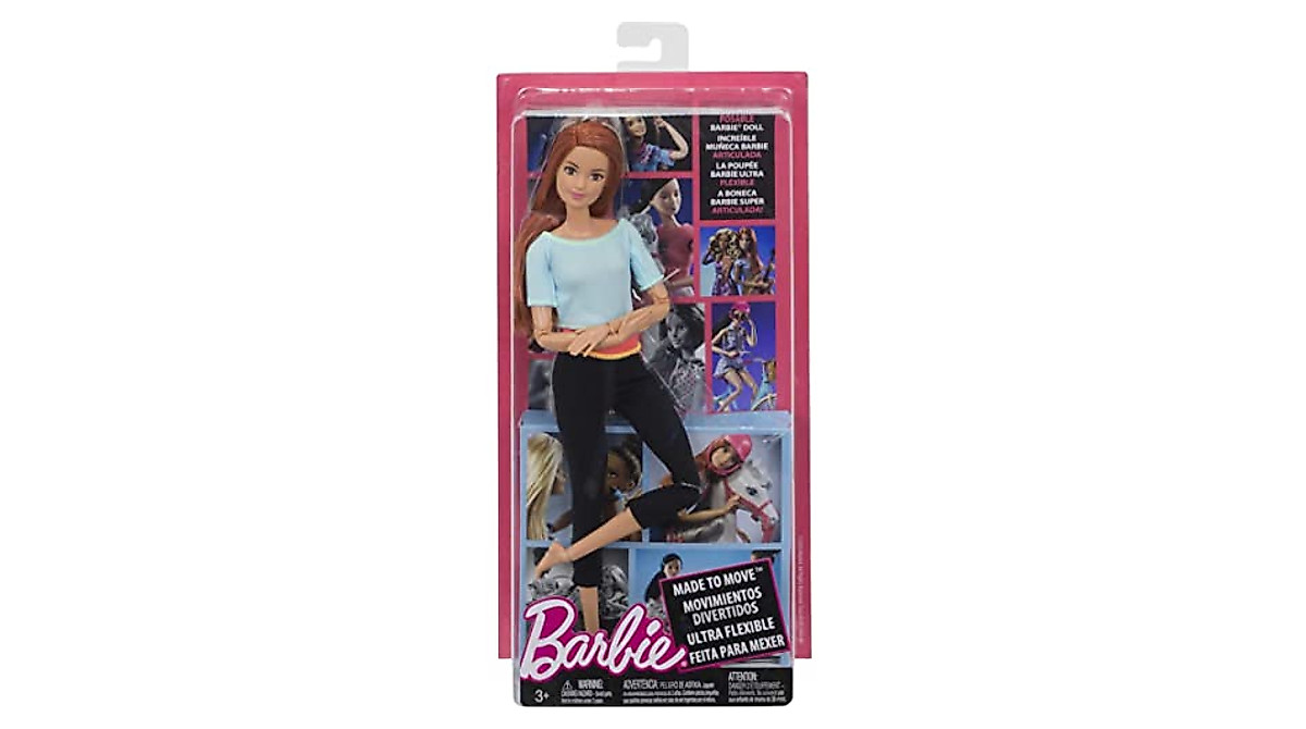 Barbie Made to Move Doll: Ultra-Flexible & Poseable with Red Hair