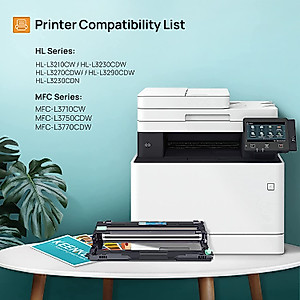 KEENKLE DR223CL DR223 DR-223 Compatible Drum Unit Replacement for Brother DR223CL DR223 DR-223 use with MFC-L3770CDW MFC-L3750CDW HL-L3230CDW HL-L3290CDW HL-L3210CW MFC-L3710CW (4 Pack)