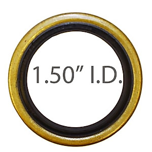 Rigid Hitch Incorporated Trailer Hub Kit (BT-100-F) 4 Bolt on 4 Inch Circle - Fits 1" and 1-1/16" Spindle