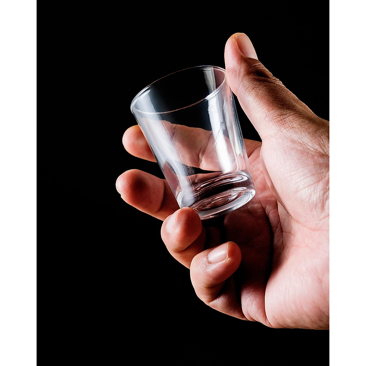 LUXU Shot Glass 1.5 Fl.oz,Heavy Base Shot Glasses set of 12, Clear Small Glass Set for Cocktail,Whiskey, Tequila, Vodka,Mini Drinking Cups for Espresso.