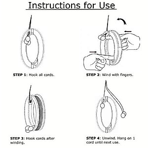 Iba Innovations Blind Cord Winder - No Wall Damage Safety Blind Cord Wrap Cleat Alternative (Clear, 2 - Pack)