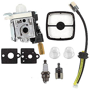 AISEN Carburetor for Husqvarna 125BT Back Pack Blower with TJ027D-BC55 Engine Carb Air Filter Fuel Line Tune-up Kit