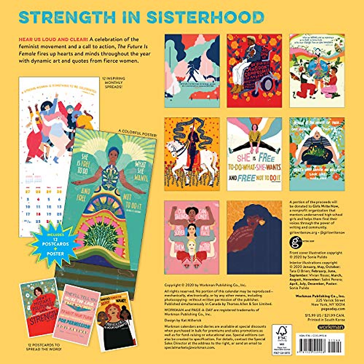 The Future Is Female Wall Calendar 2021: A Year of Art and Activism