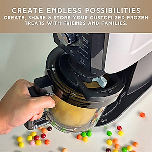 24OZ Ninja Creami Pints and Lids - 4 Pack Ninja Creami Containers, Ninja Creami Deluxe Pints, XL Creami Pint Containers Compatible with Ninja Creami Deluxe 11-in-1 NC500 & NC501 Series Ice Cream Maker