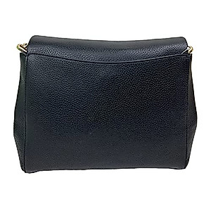 Kate Spade Leila Medium Pebbled Leather Shoulder Bag (Black)