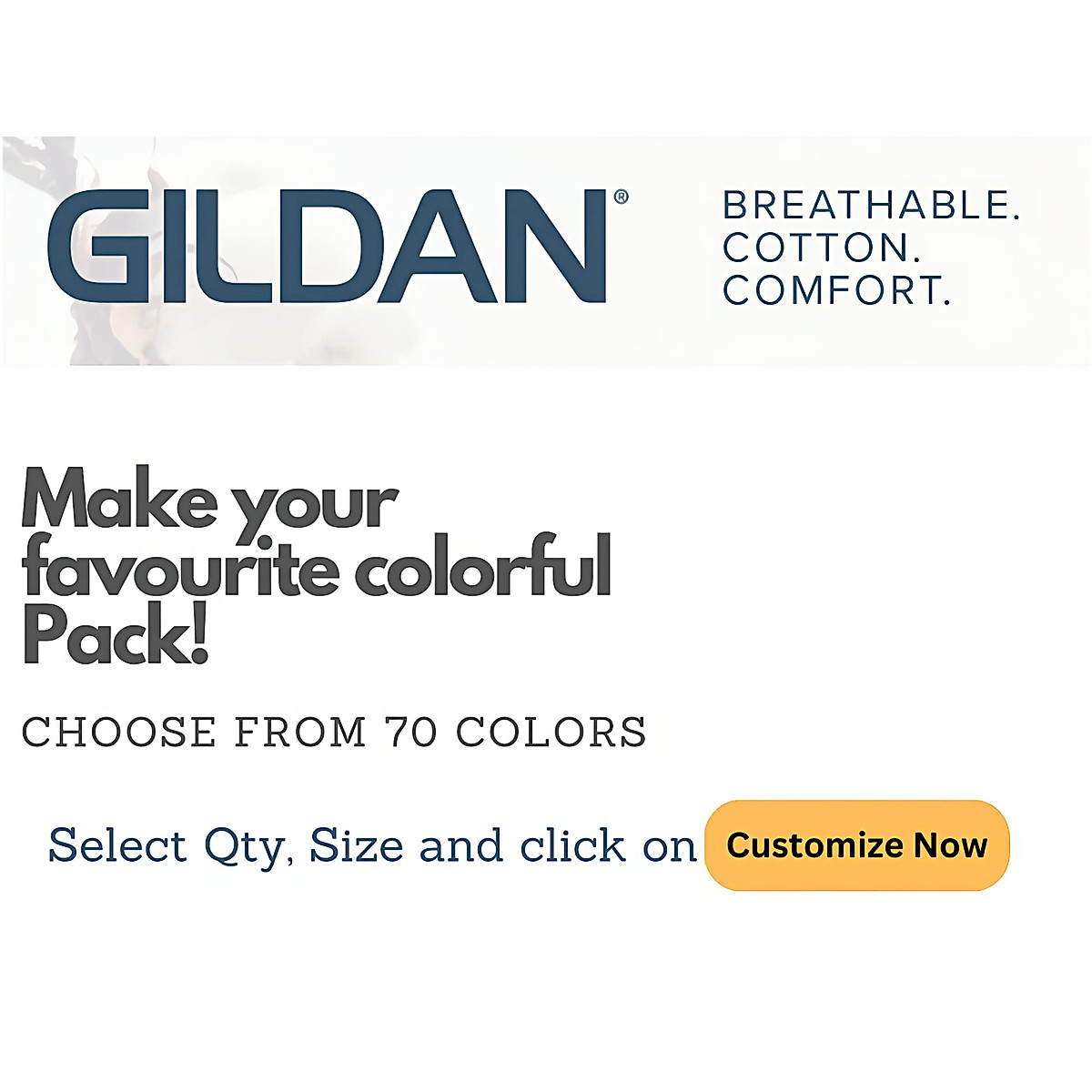 Gildan Men's Heavy Cotton Short Sleeve T-Shirt, Style G500, Multipack of 1|2|4|6|10, Make Your Own Customized Set! SETOF-6-XL Multicolor