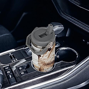 SYJTGDE Large Capacity Car Cup Sea Otter Fashionable Upgrade Car Cup Advanced And Beautiful Travel Cup