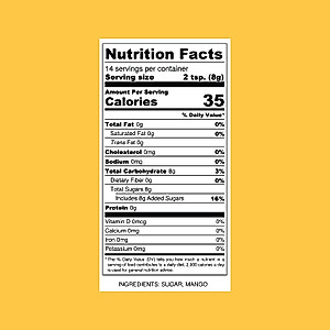 Mango Sugar | cocktail sugar | Gourmet Sugar | Tea Sugar | Natural flavored Sugar | Real Fruit Flavored Sugar | Naturally Tasty