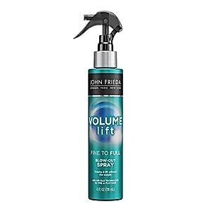 John Frieda Volume Lift Fine to Full Blow-Out Spray for Fine Hair, Safe for Color-Treated Hair, Root Booster Volumizing Spray, 4 Ounces, with Air-Silk Technology (Packaging May Vary)