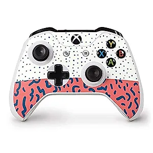 Skinit Decal Gaming Skin Compatible with Xbox One S Controller - Originally Designed Polka Dot Split Design