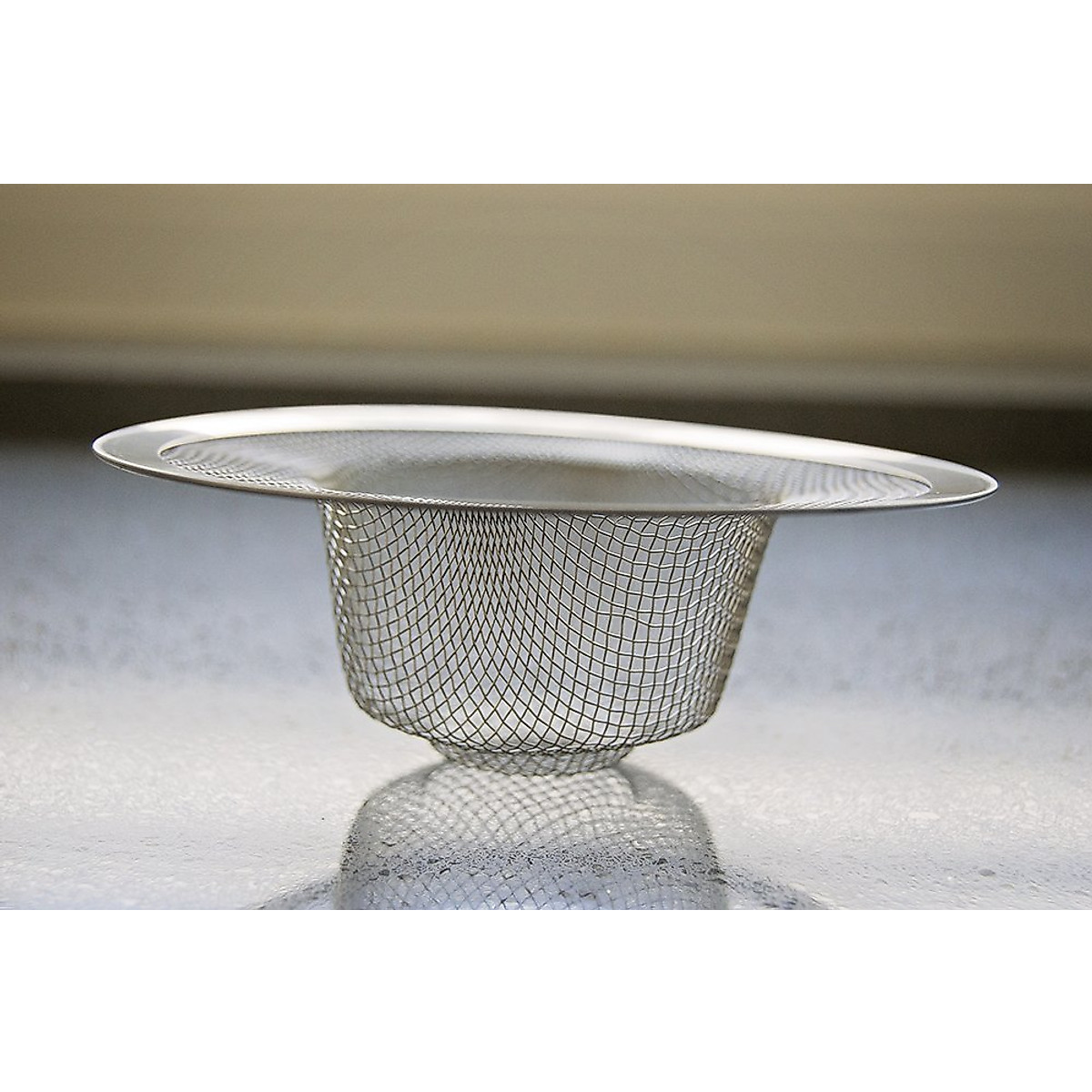 Mesh Sink Strainer, Prevents Sink Clogging From Food & Hair, Great for Stainless Steel Sinks, Set of 2