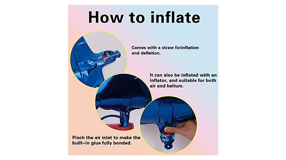 Navy Blue Number 7 Balloon for 7th Birthday Party