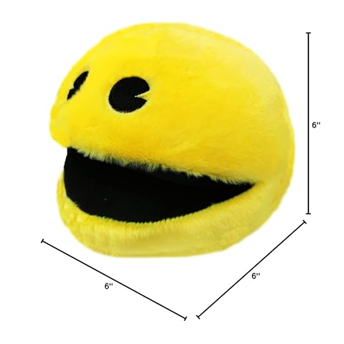 WjcnPac-Man 6" pacn Game Man Plush Toys Yellow Portable Plush Stuffed Toy Ghost Stuffed Animal Suitable for Party Decoration Suitable for Festivals/Birthday Gifts