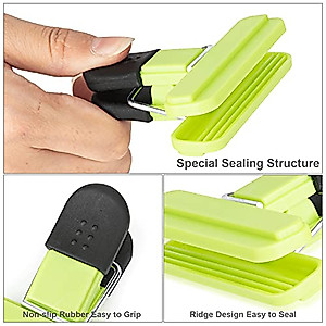 10PCS Large Chip Clips, Bag Clips, Food Clips, Sealing Clips (3 Large & 7 Small Size) , Heavy Duty Bag Clips for Food Storage with Air Tight Seal Grip, PPKKAI