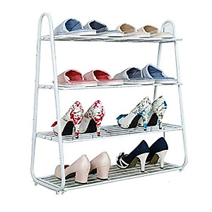 DINGZZ Iron Shoe Rack, Simple Home Multi-Layer Iron Art Dormitory Slipper Shelf Storage