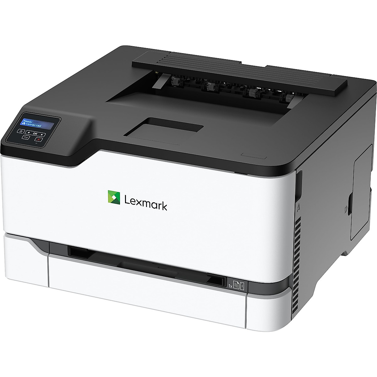 Lexmark CS331dw Laser Printer - Color - 26 ppm Mono / 26 ppm Color - 600 dpi Print - Automatic Duplex Print - Wireless LAN, White/Gray, Medium (40N9020)