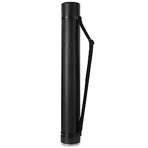 Mr. Pen- Poster Tube, Black, Extendable Poster Tube with Strap, Poster Carrying Case, Telescoping Tube, Art & Poster Transport Tubes, Poster Tubes for Storage, Poster Holder Tube, Blueprint Tube