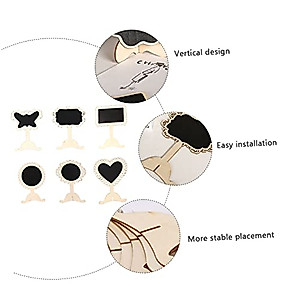 Anneome 6pcs Mini Blackboard Writing Board Vertical Cypress Child