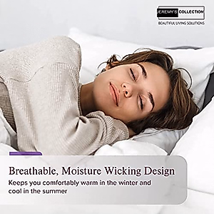 Luxury Egyptian Cotton 500 Thread Count 4 Pieces Bed Sheet Set - Premium Sateen Weave - Silky Smooth - Fits Upto 10-12 Inches Deep Pocket - Hotel Collection - Full Size (White)