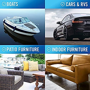 Upholstery Brush Set Carpet Brush Car Cleaning Brush Horse Hair Brush and Car Brush Horsehair Detailing for Car Upholstery Cleaner Leather Brush, Interior, Boat, Couch and Sofa