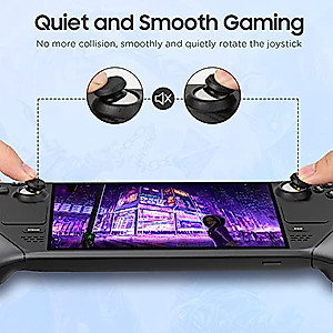TiMOVO Joystick Protectors Silicone, 20 Pcs Invisible Elastic Joystick Protective Ring Compatible with PlayStation Portal/Steam Deck/ PS5/ PS4/ Xbox/ROG Ally/8 BitDo/Switch Pro Joystick, Black+White