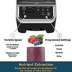 iCucina Professional-Grade High Speed Blender, 64 oz, Precision Control for Any Consistency in Smoothies, Hot Soups, Frozen Desserts, and More