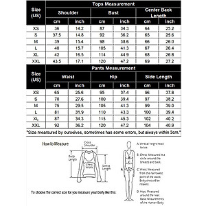 EISHOPEER Women's Pajama Set Printed Short Sleeve Top & Long Pants Sleepwear Pjs Sets Black S