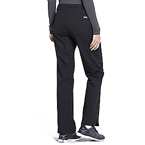 Scrubs for Women Workwear Professionals Stretch Drawstring Pant, Soft Stretch WW160, M, Black