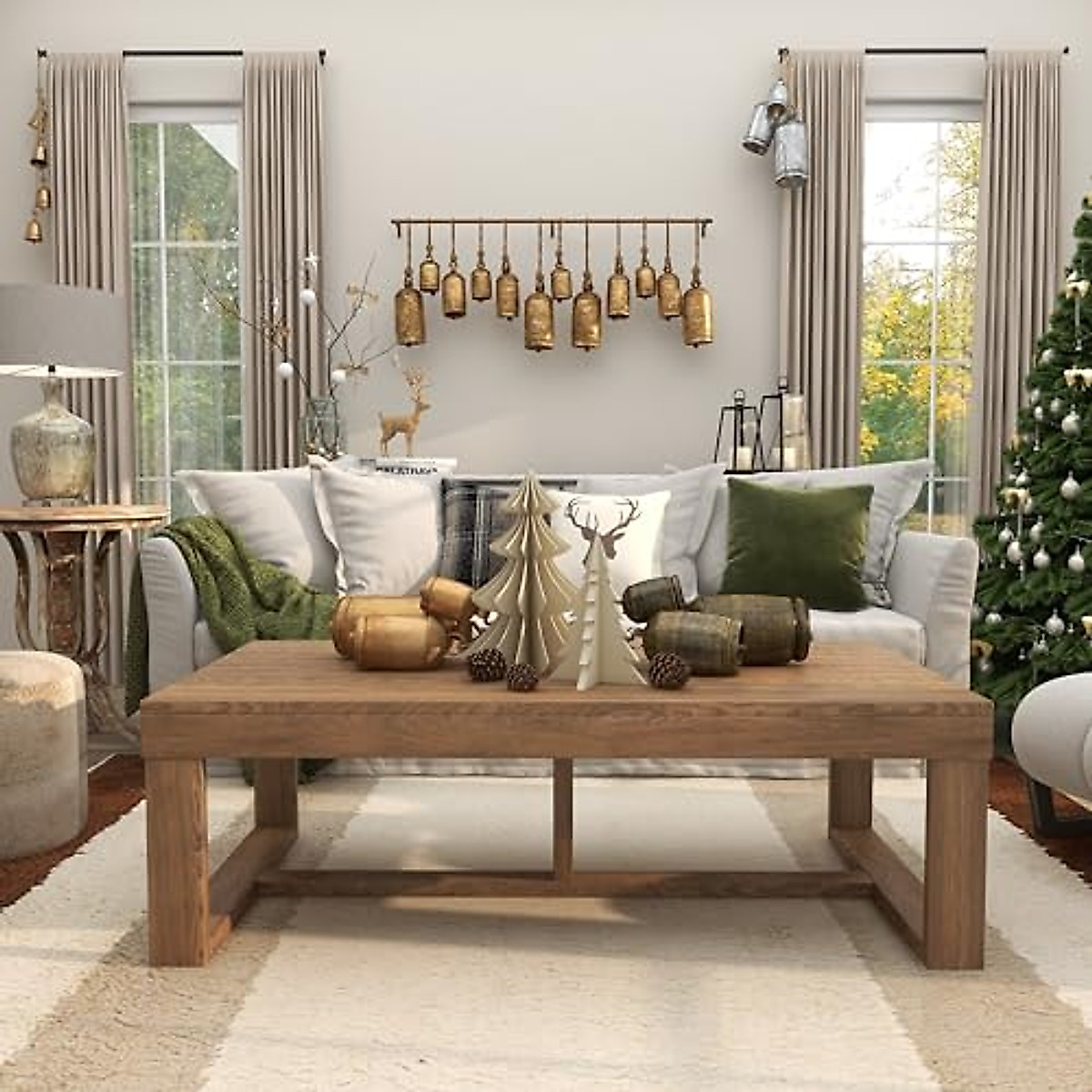 Deco 79 Rustic Metal Cowbell Decorative Bells, 5", 4", 3"H, Silver