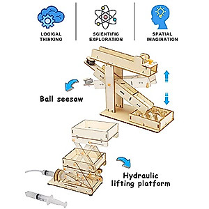6 in 1 STEM Kits, Science Experiment STEM Projects for Kids Ages 8-12, Educational 3D Wooden Puzzle, DIY STEM Toys Building Kit, Gifts for Boys and Girls Ages 8 9 10 11 12 Years Old