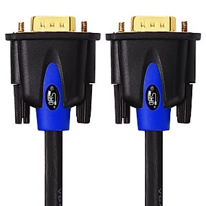 SHD VGA Cable, VGA to VGA HD15 Monitor Cable for PC Laptop TV Projector-15Feet