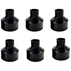 E-Simpo 6-Pack Embedded Housing Part ABS Antioxidant Built-in Fitting for Waterproof Outdoor Indoor Pre-embedded Concrete Grassland Inserts,to Fix the LED InGround Step Stair Pavement Pool Light (H86)