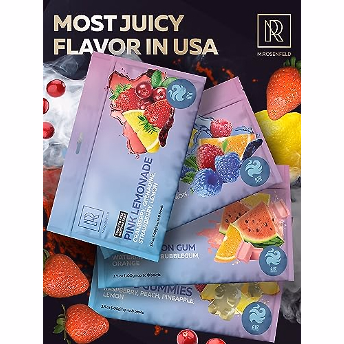 Pink Lemonade Shisha Hookah Flavors Nicotine Free Herbal - 3.5 ounce - 100 Gram Hookah Shisha Tobacco Free Hookah Tobacco & Nicotine Free Shisha - Shisha Hookah Flavors (Pack of 1)