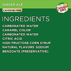 Canada Dry Ginger Ale Soda, 12 fl oz cans (Pack of 12)