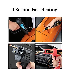 1400PCS Plastic Welding Kit, Plastic Welder Staples, with Storage Box, Plastic Welding Staples, 6 Different Shapes Plastic Welder Kit, Stainless Steel Pre-Cut Plastic Welder Plastic Repair Kit