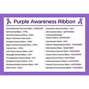 Fundraising For A Cause,Purple Ribbon Awareness Bracelets – Purple Ribbon Bracelets for Alzheimer’s, Epilepsy, Pancreatic Cancer, Lupus, Crohn’s Disease & Fundraising 01 Bracelet purple