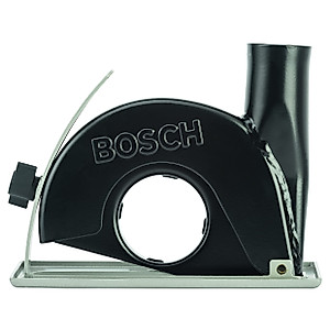 Bosch Accessories Guide Slides with Suction Connection for Chainsaw (Diameter 115/125 mm, Angle Grinders Accessories) Grey