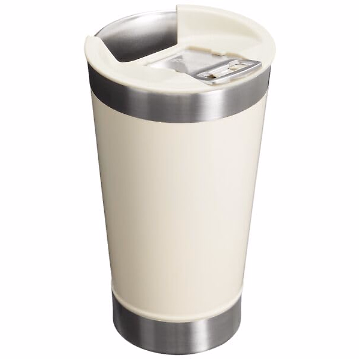 Stanley Stay-Chill Beer Pint 16 oz | Wide Mouth Lid | Built-In Bottle Opener | Beer Tumbler Cup | Insulated Stainless Steel Pint Glass | BPA-Free | Cream Gloss