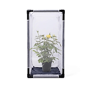 RESTCLOUD 30" Large Monarch Butterfly Habitat Cage, Outdoor Insect Mesh Cage Terrarium 16.5" x 16.5" x 30"
