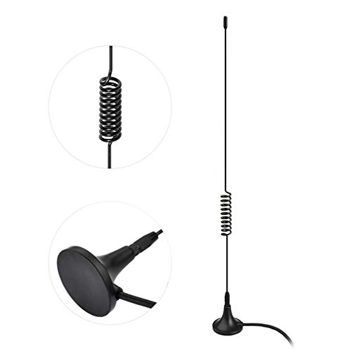 Bingfu Dual Band 978MHz 1090MHz 5dBi Magnetic Base SMA Male MCX Antenna (2-Pack) for Aviation Dual Band 978MHz 1090MHz ADS-B Receiver RTL SDR Software Defined Radio USB Stick Dongle Tuner Receiver