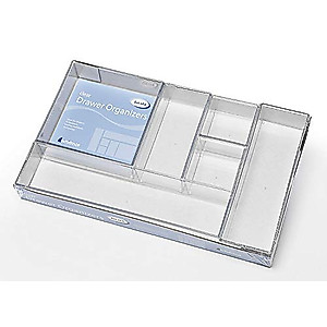 Whitmor Clear-Set Includes 6 Individual Pieces Modular Drawer Organizers, Set of 6