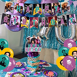 𝓟𝓸𝓼𝓽 𝓜𝓪𝓵𝓸𝓷𝓮 Party Decorations,Birthday Party Supplies For 𝓟𝓸𝓼𝓽 𝓜𝓪𝓵𝓸𝓷𝓮 Party Supplies Includes Happy Birthday Banner, Balloons, Cupcake Toppers, Cake Topper for Boys And Girls