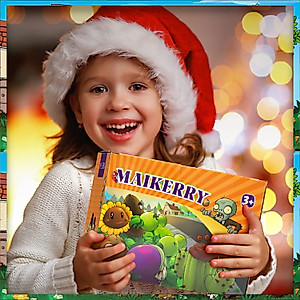 Maikerry Plants and Zombies Figurines 12pcs PVZ Action Figures Set Game Great Birthday Gifts for Boys and Girls -with Waterproof Battlefield Map