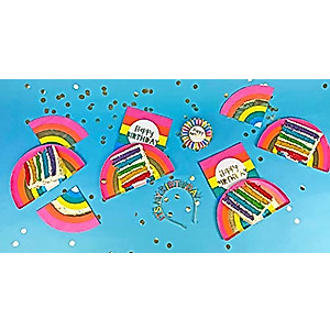 Talking Tables RAIN Rainbow 'It's My Birthday' Alloy Headband, One, Multicolor