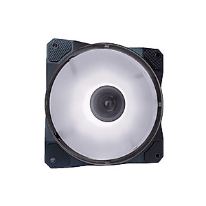 Apevia CO512L-WH Cosmos 120mm White LED Ultra Silent Case Fan w/ 16 LEDs & Anti-Vibration Rubber Pads (5 Pk)