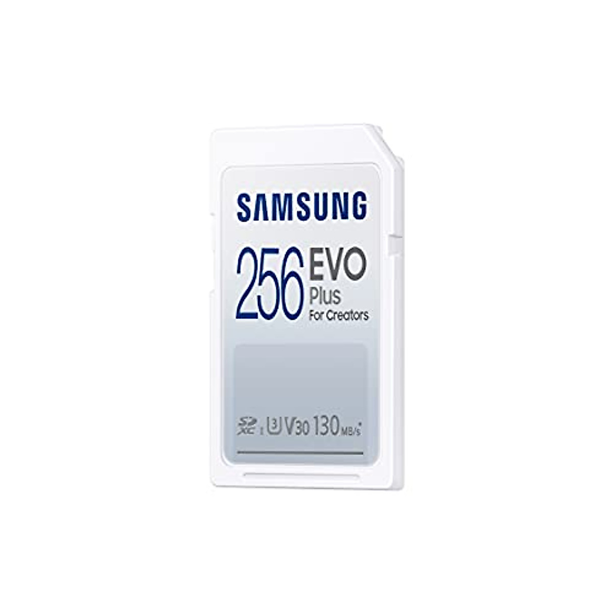SAMSUNG EVO Plus Full Size 256GB SDXC Card 130MB/s Full HD & 4K UHD, UHS-I, U3, V30 (MB-SC256K/AM)