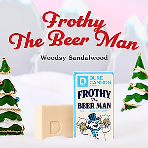 Duke Cannon Supply Co. Six Big Ass Bricks of Holiday Soap Bars Bundle for Men (Mall Santa's Cough Syrup, Rudolph's Night Cap, Lump of Coal, Frothy, Cut Pine, All Brandy Eggnog) 10 oz (Variety 6 Pack)