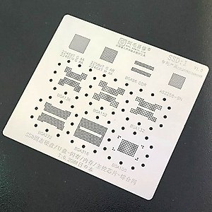 Amaoe SSD:1 SSD1 BGA Reballing Stencil Template for Macbook SSD Flash Memory NAND DDR BGA152 132 316 272 100 136 BGA96 U-Disk Master Chip IC Solder Tin Planting Net/Heating Direct Steel Mesh