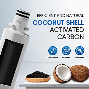 PUREPLUS ADQ747935 Replacement for LG LT1000P LT1000 Kenmore Elite 9980 LT1000PC, MDJ64844601 ADQ74793501, LMXS28626S, LFXS26973S, LT120F Refrigerator Water and Air Filter,3Pack, Model: RWF4700AC